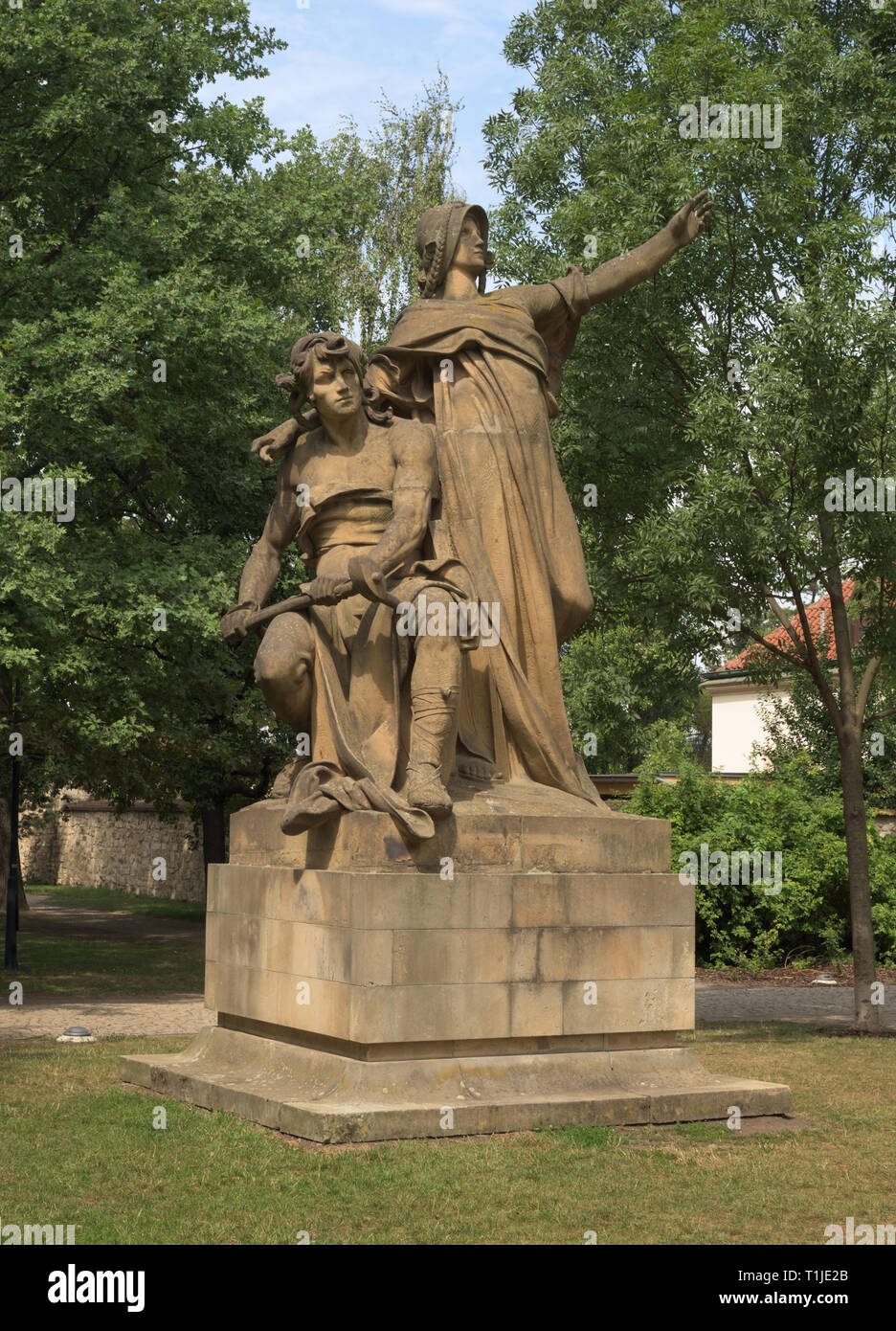 Prague vysehrad premysl libuse statue hi-res stock photography and ...