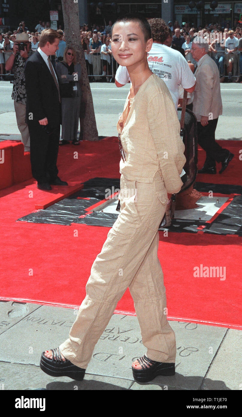 LOS ANGELES, CA - July 26, 1999: Chinese actress BAI LING at Mann's ...