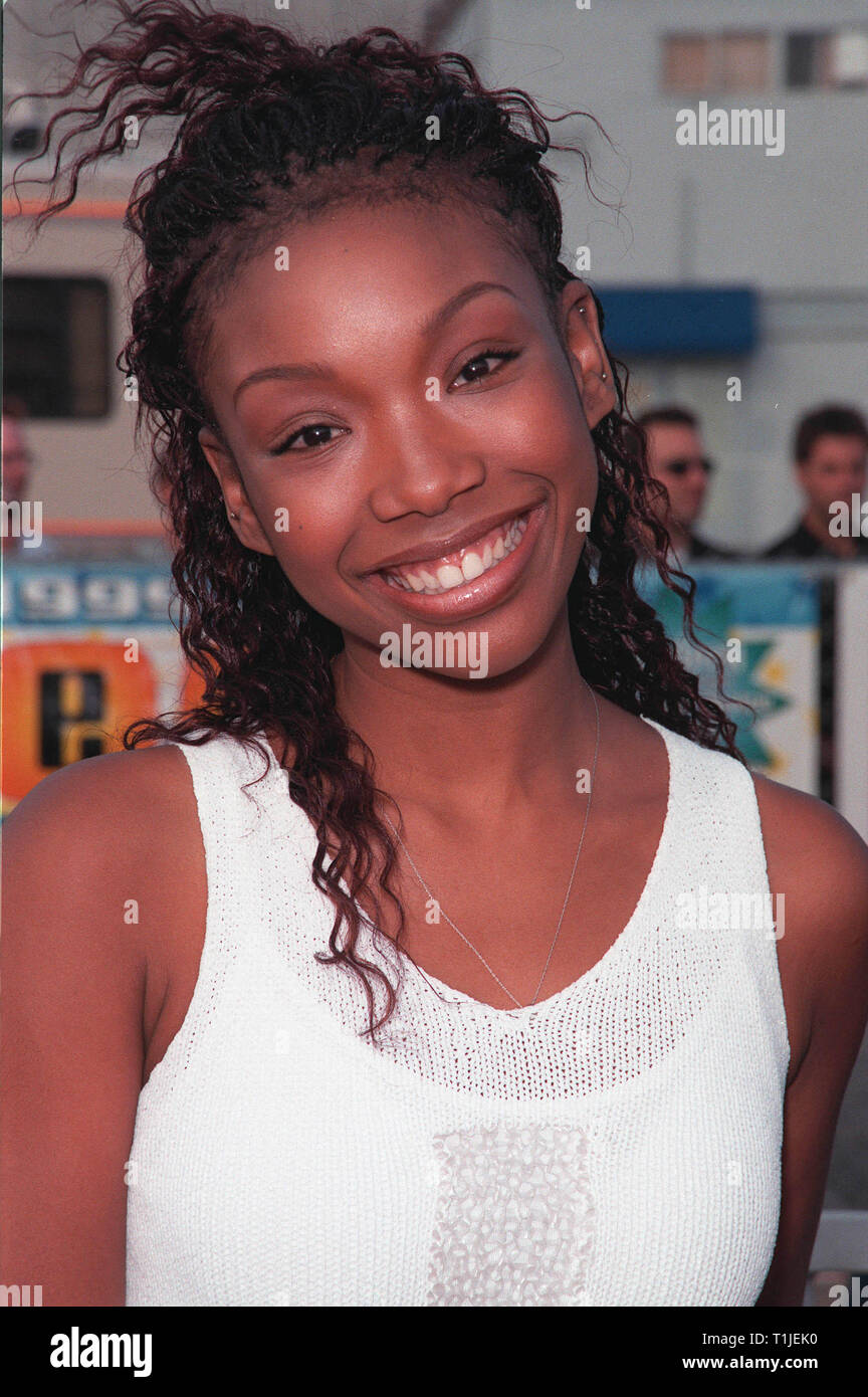 LOS ANGELES, CA - August 1, 1999: Pop star BRANDY at the 1999 Teen ...