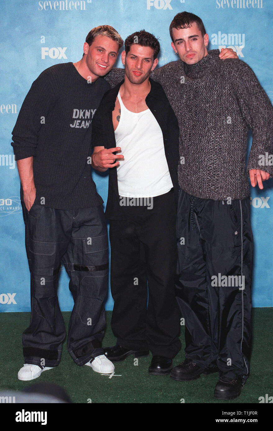 LOS ANGELES, CA - August 1, 1999: Pop group LFO at the 1999 Teen Choice ...