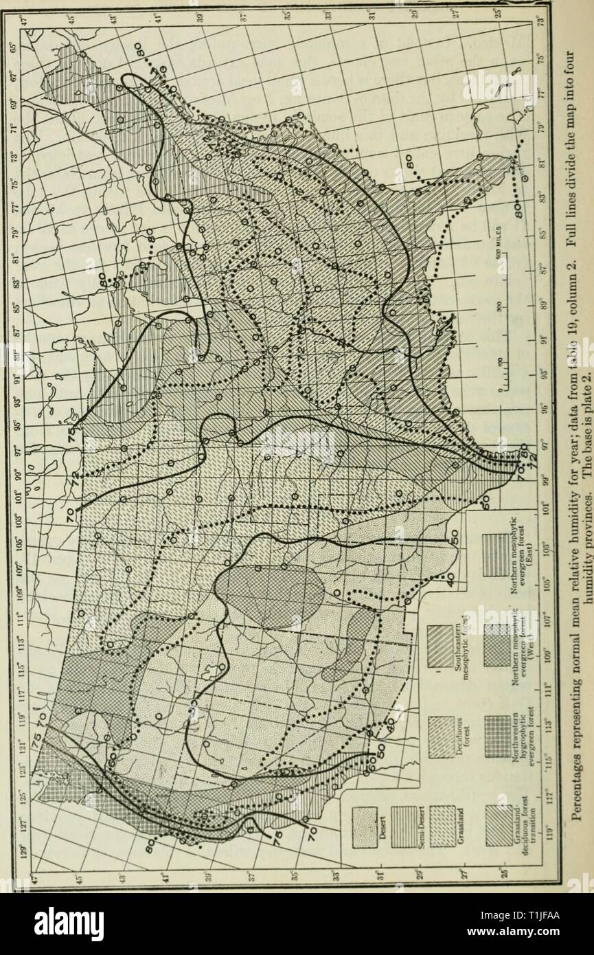The distribution of vegetation in Stock Photo - Alamy