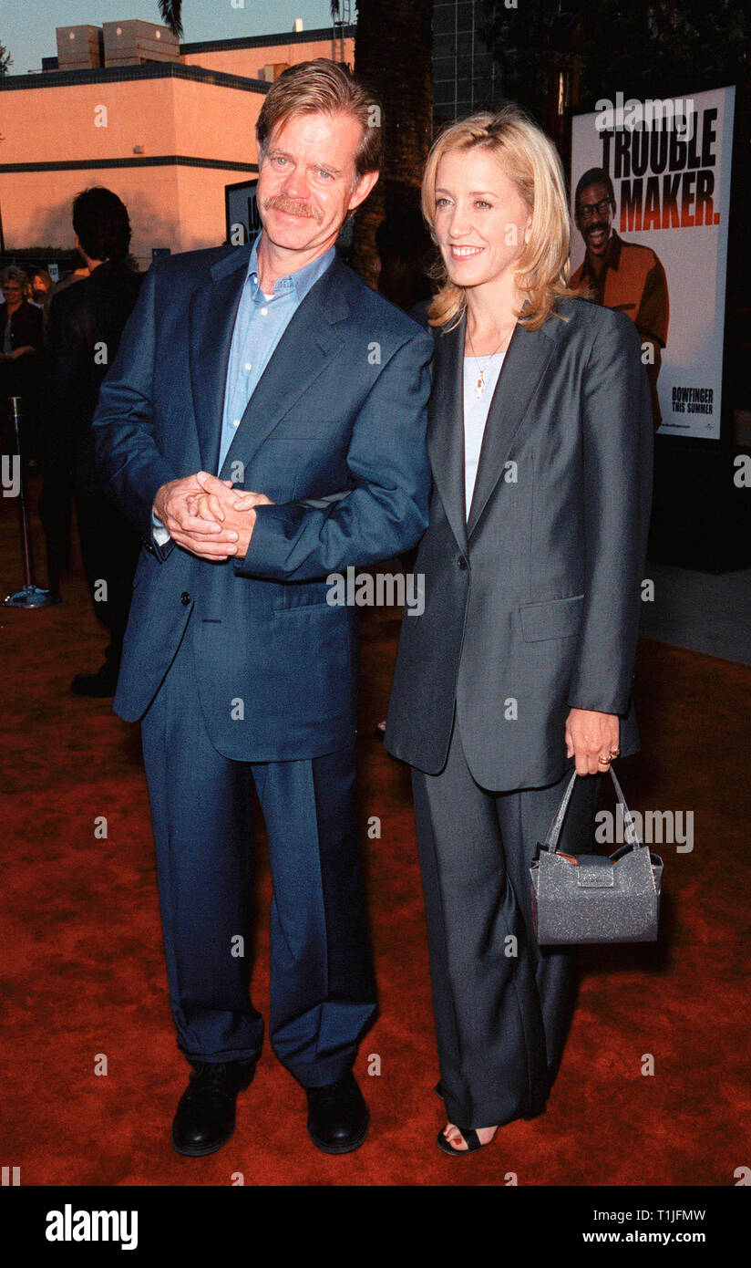 LOS ANGELES, CA - August 10, 1999: Actor WILLIAM H. MACY & actress wife ...