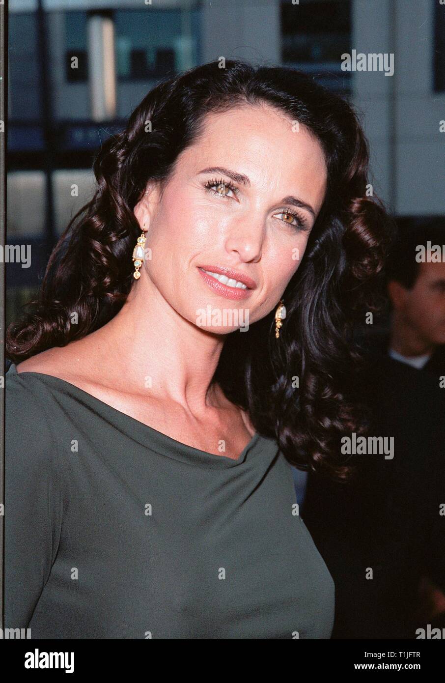 LOS ANGELES, CA - August 16, 1999: Actress ANDIE MacDOWELL at the world ...