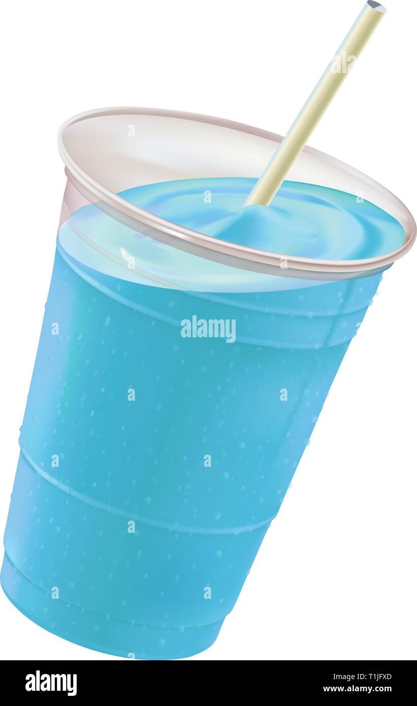 Blue ice frosty drink milkshake Stock Vector Image & Art - Alamy