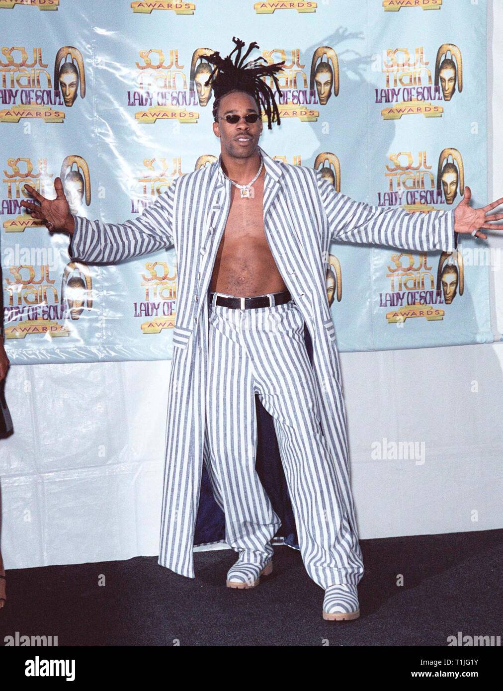 LOS ANGELES, CA - September 4, 1999: Rap singer BUSTA RHYMES at the ...