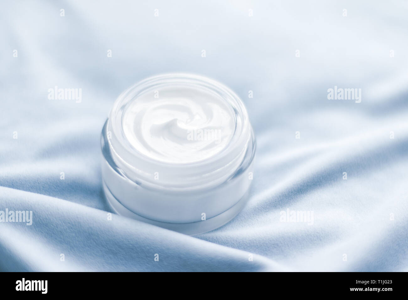 Beauty, anti-age cosmetics and skincare concept - Luxury face cream jar ...