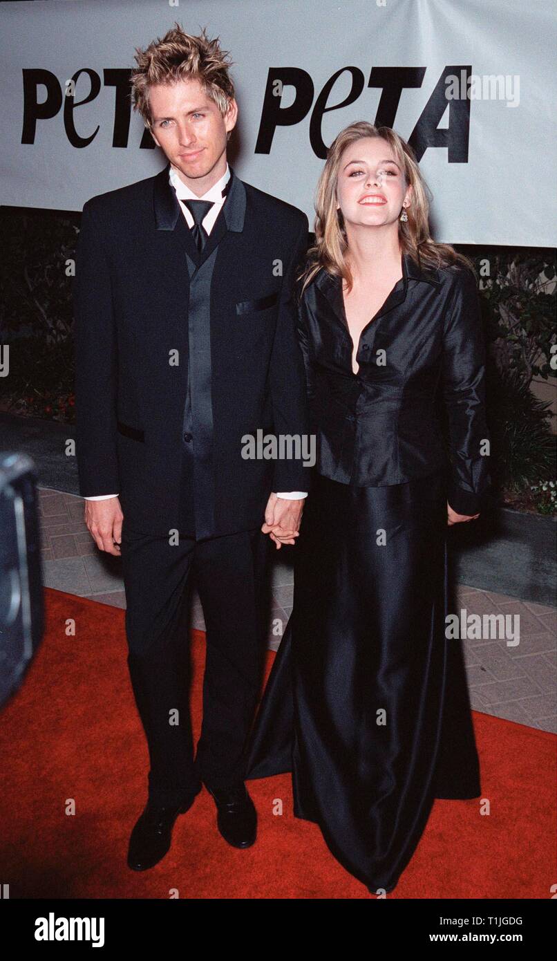 LOS ANGELES, CA - September 18, 1999: Actress ALICIA SILVERSTONE & boyfriend CHRISTOPHER JERECKI ...