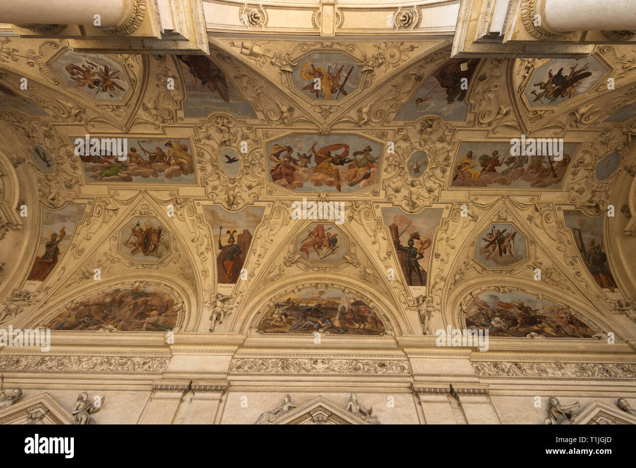 Ceiling of the sala terrena hi-res stock photography and images - Alamy