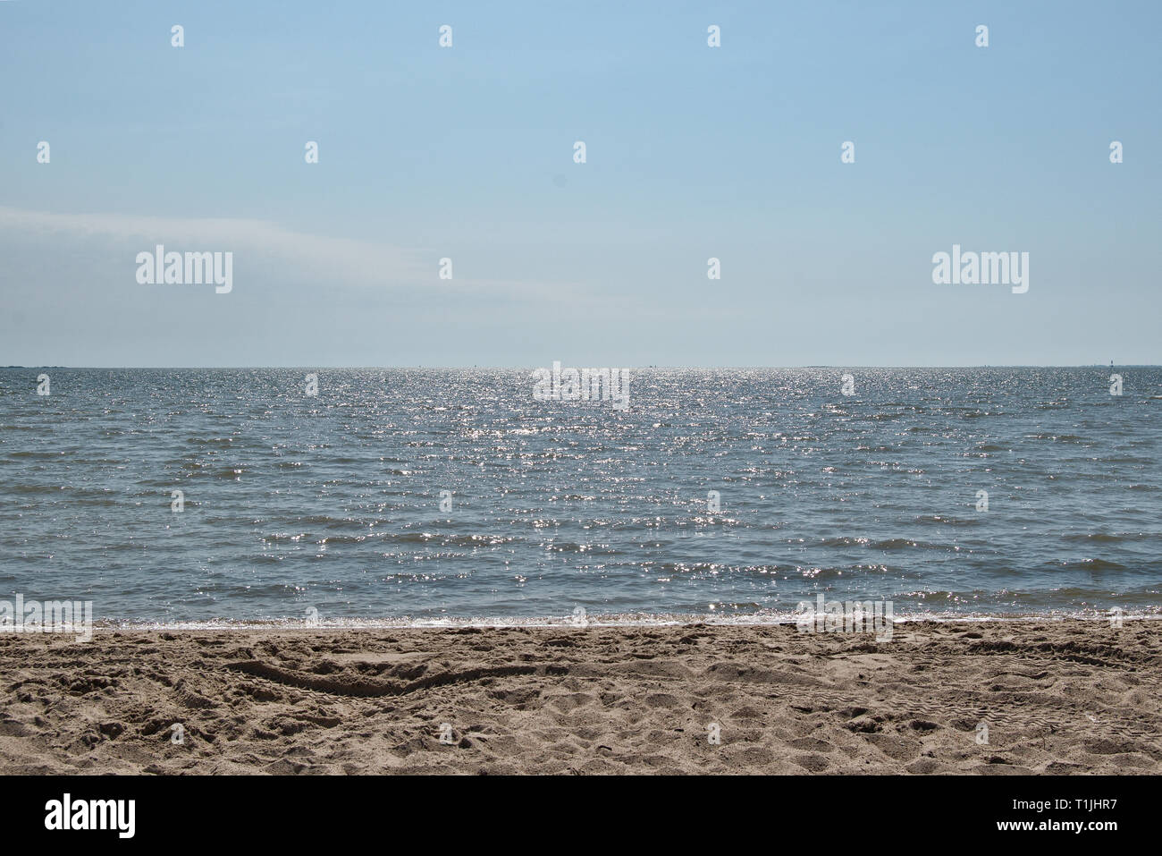 Horizon view of the Texas Gulf of Mexico Stock Photo - Alamy