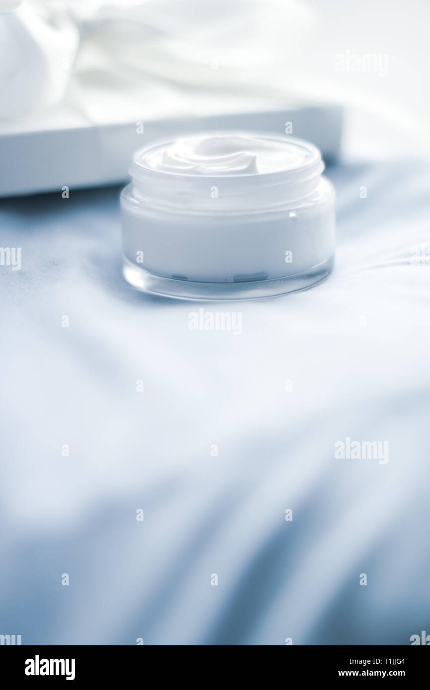 Beauty, cosmetics and skincare styled concept - Luxury face cream jar ...