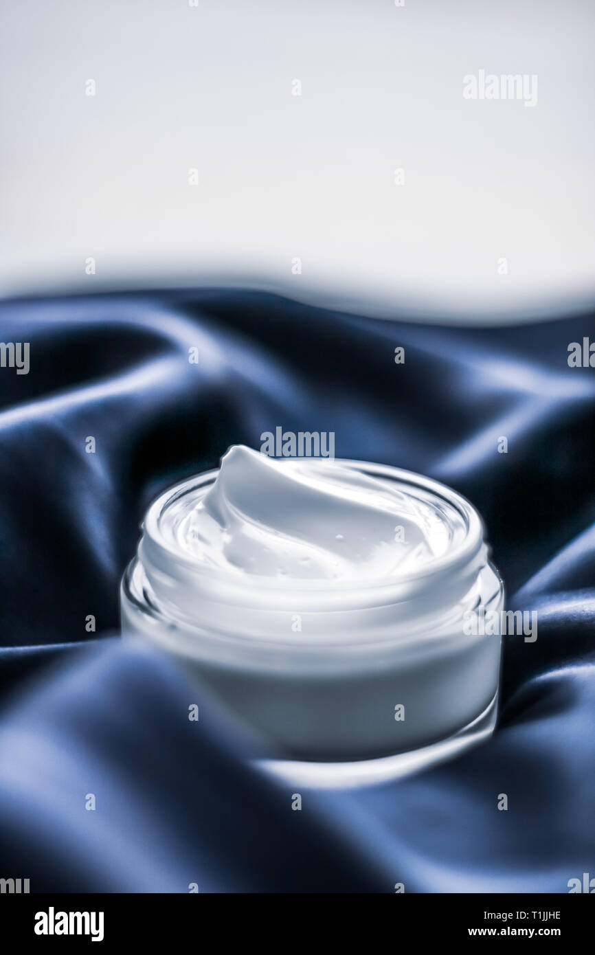 Beauty, anti-age cosmetics and skincare concept - Luxury face cream jar ...