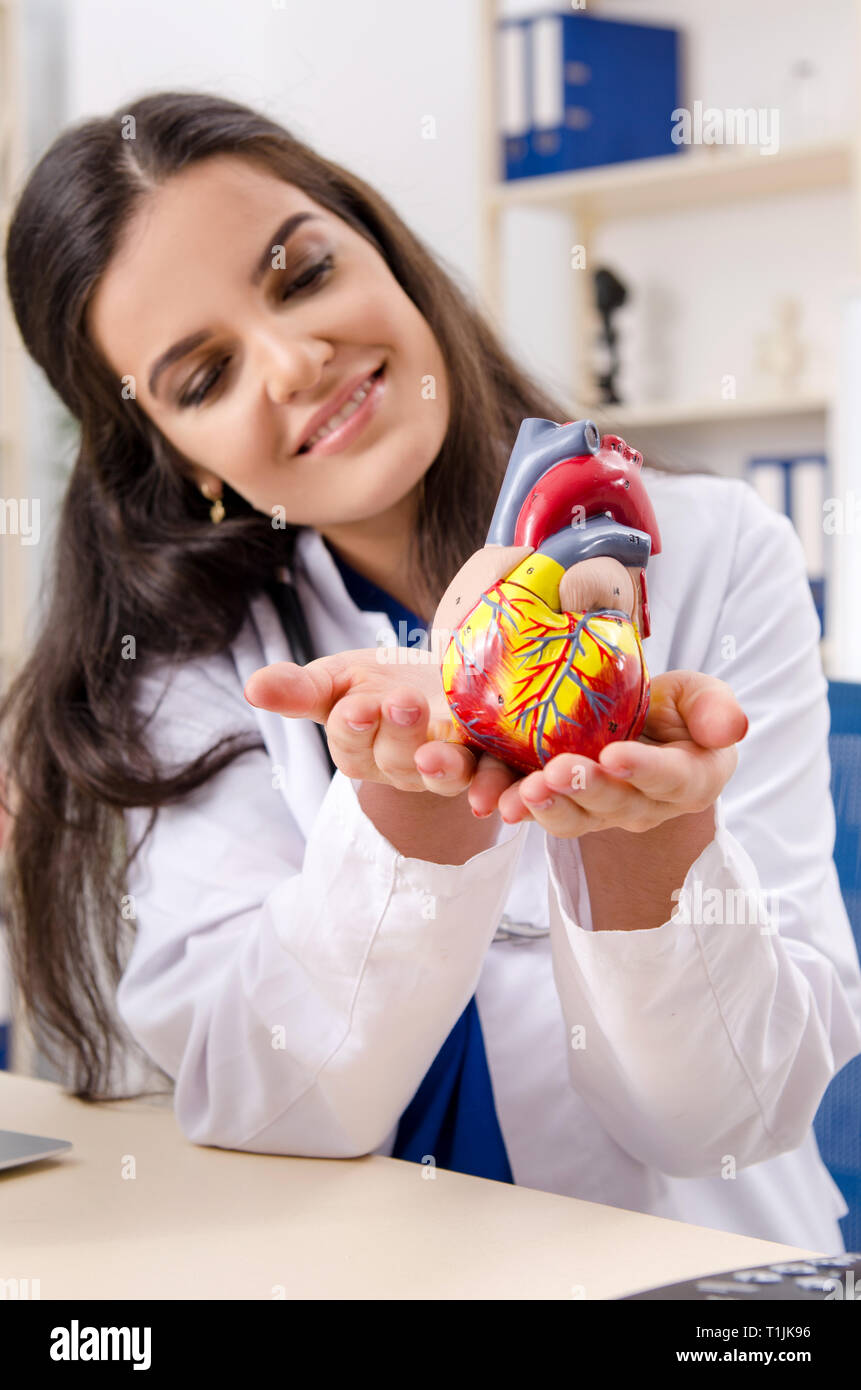 Female doctor cardiologist working in the clinic Stock Photo - Alamy