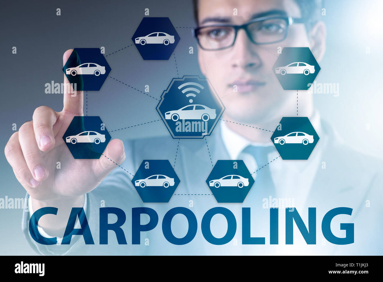 Business people carpooling in car hi-res stock photography and images ...