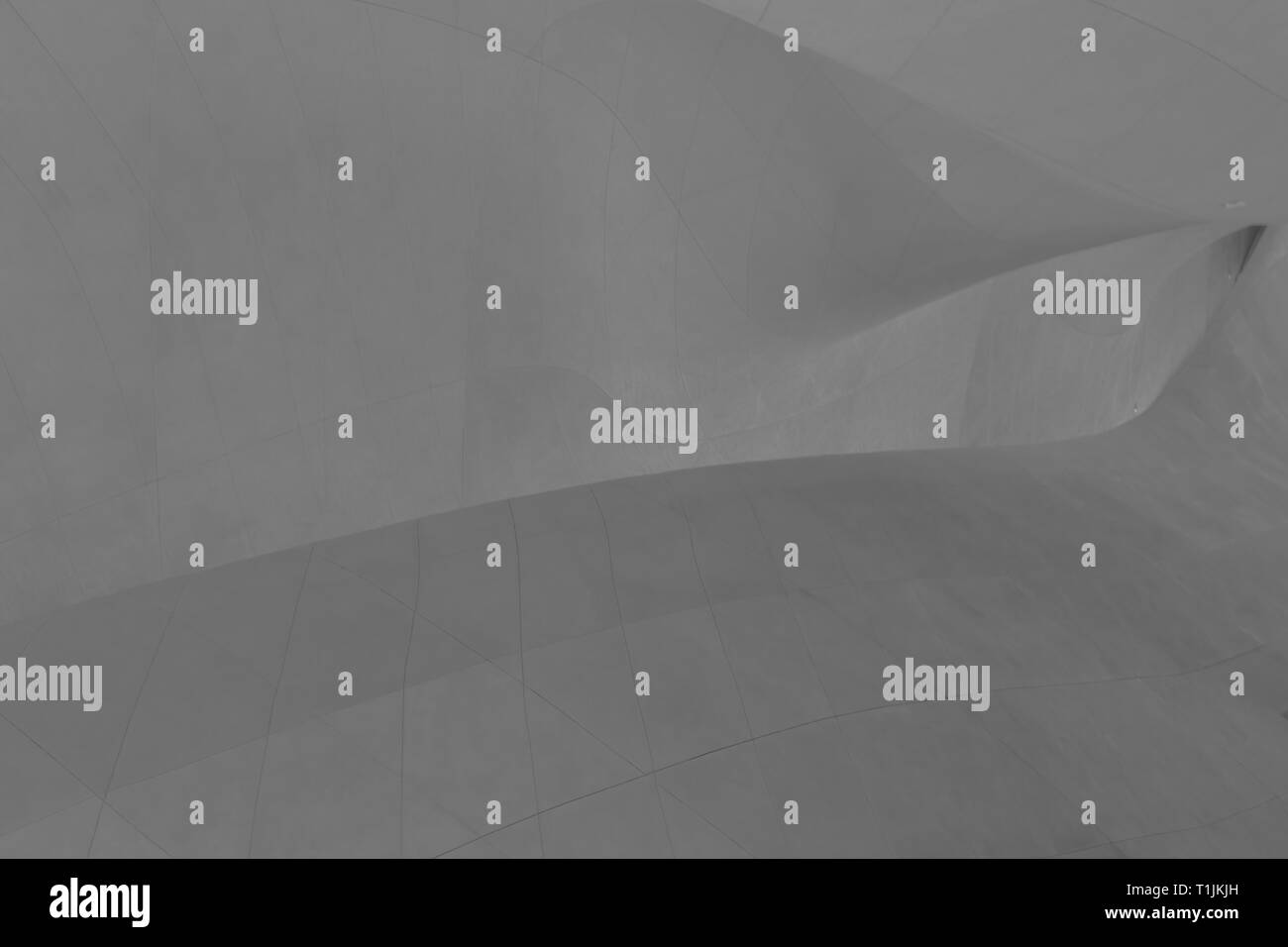 Monochrome refined fragment of contemporary public building, abstract ...