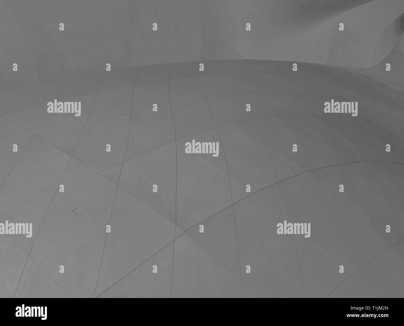 Monochrome refined fragment of contemporary public building, abstract ...