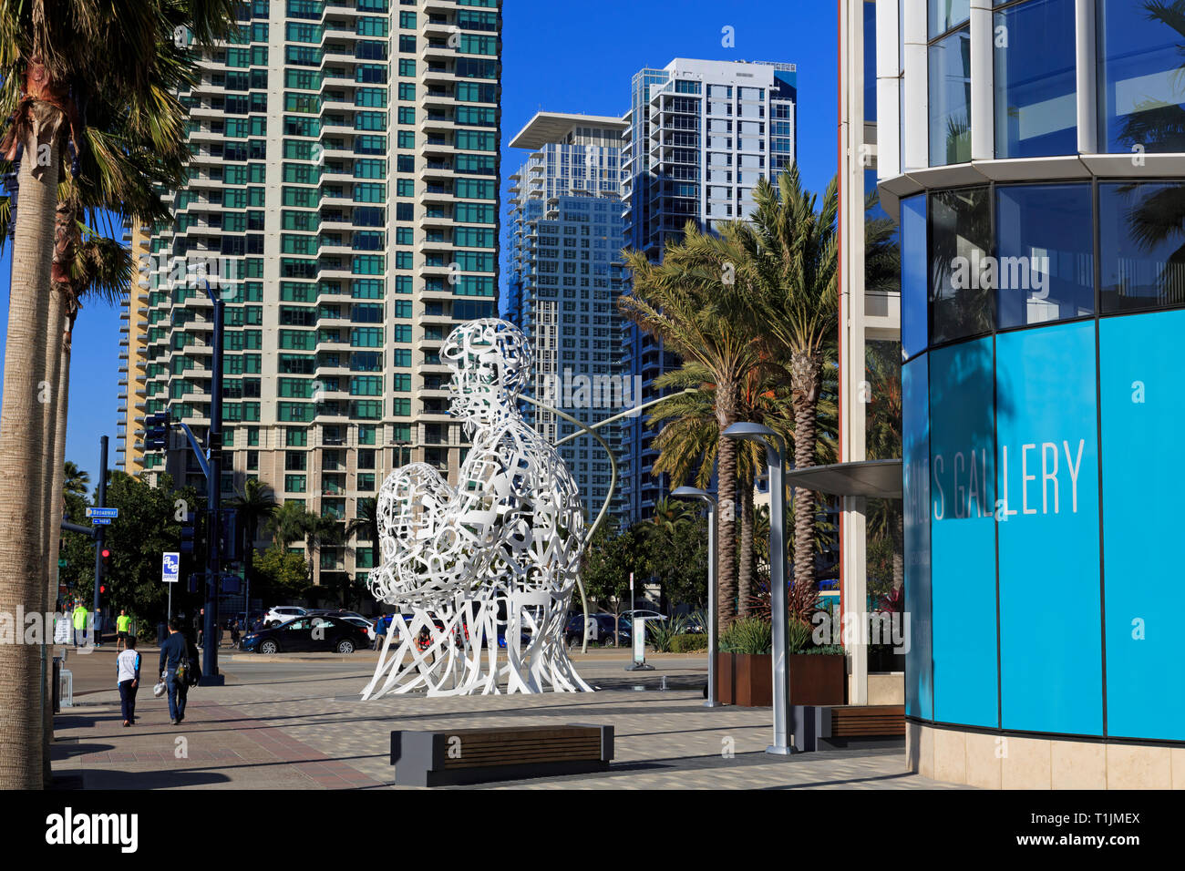 Pacific Soul Sculpture by Jaume Plensa, San Diego, California, USA ...