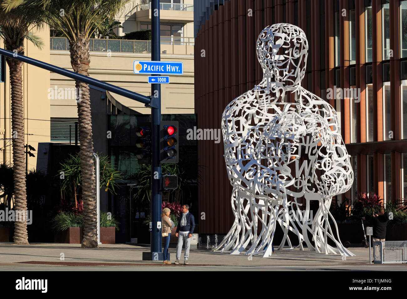 Pacific Soul Sculpture by Jaume Plensa, San Diego, California, USA ...