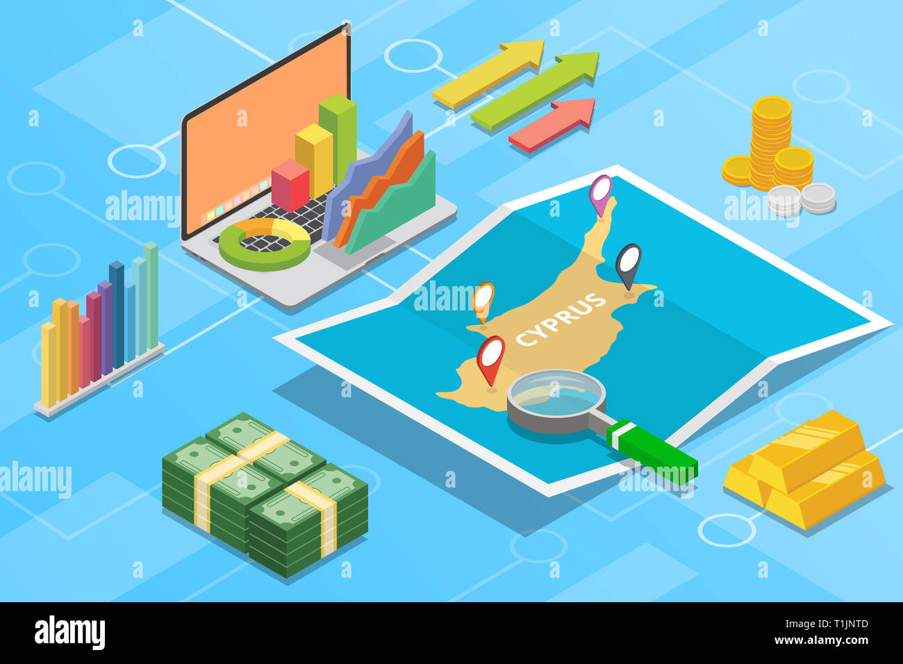 Cyprus gold map hi-res stock photography and images - Alamy