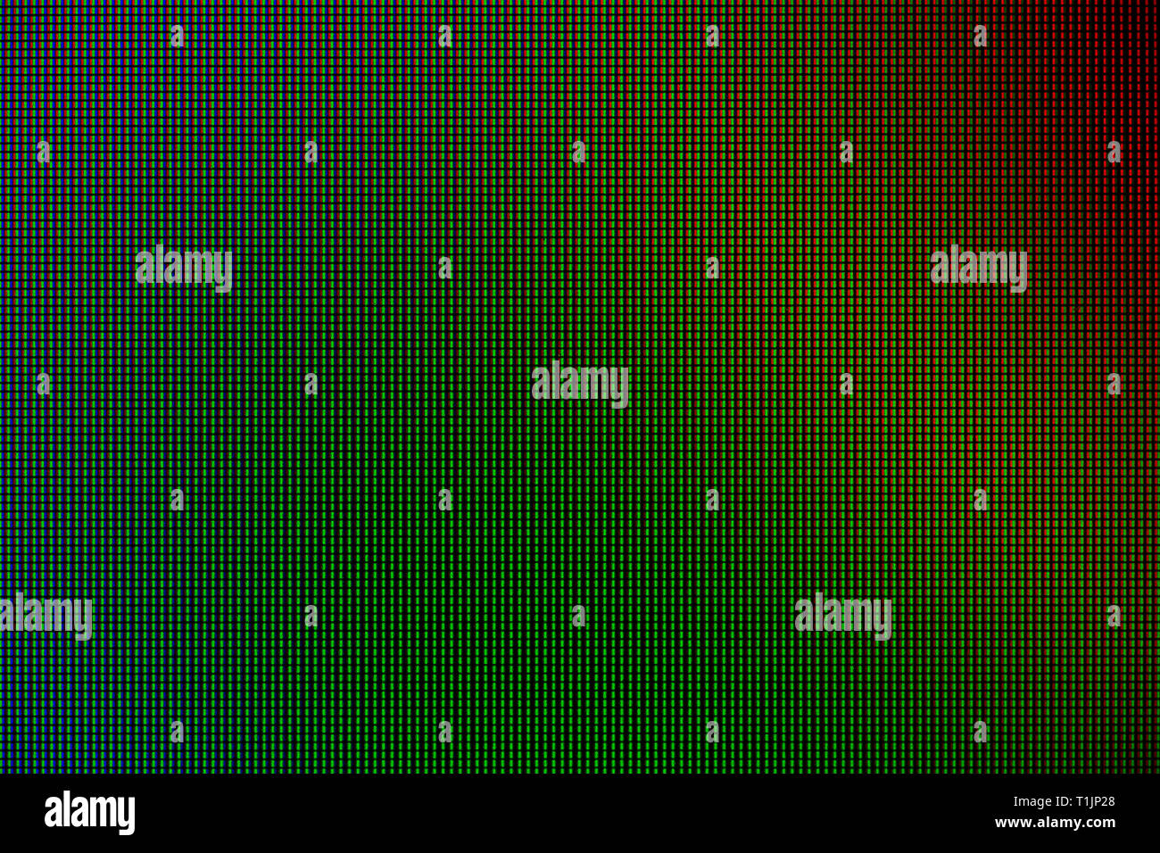 LED lights from computer LED monitor screen display panel for graphic ...