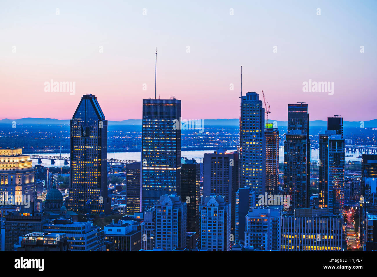 Montreal Downtown Night Time High Resolution Stock Photography and ...