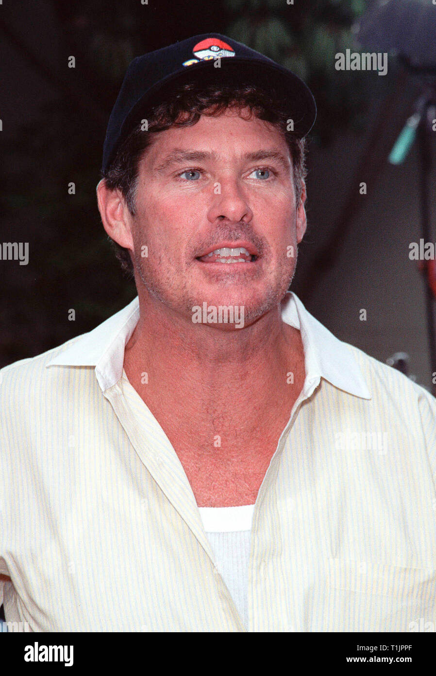 LOS ANGELES, CA. November 06, 1999: Actor David Hasselhoff at world ...