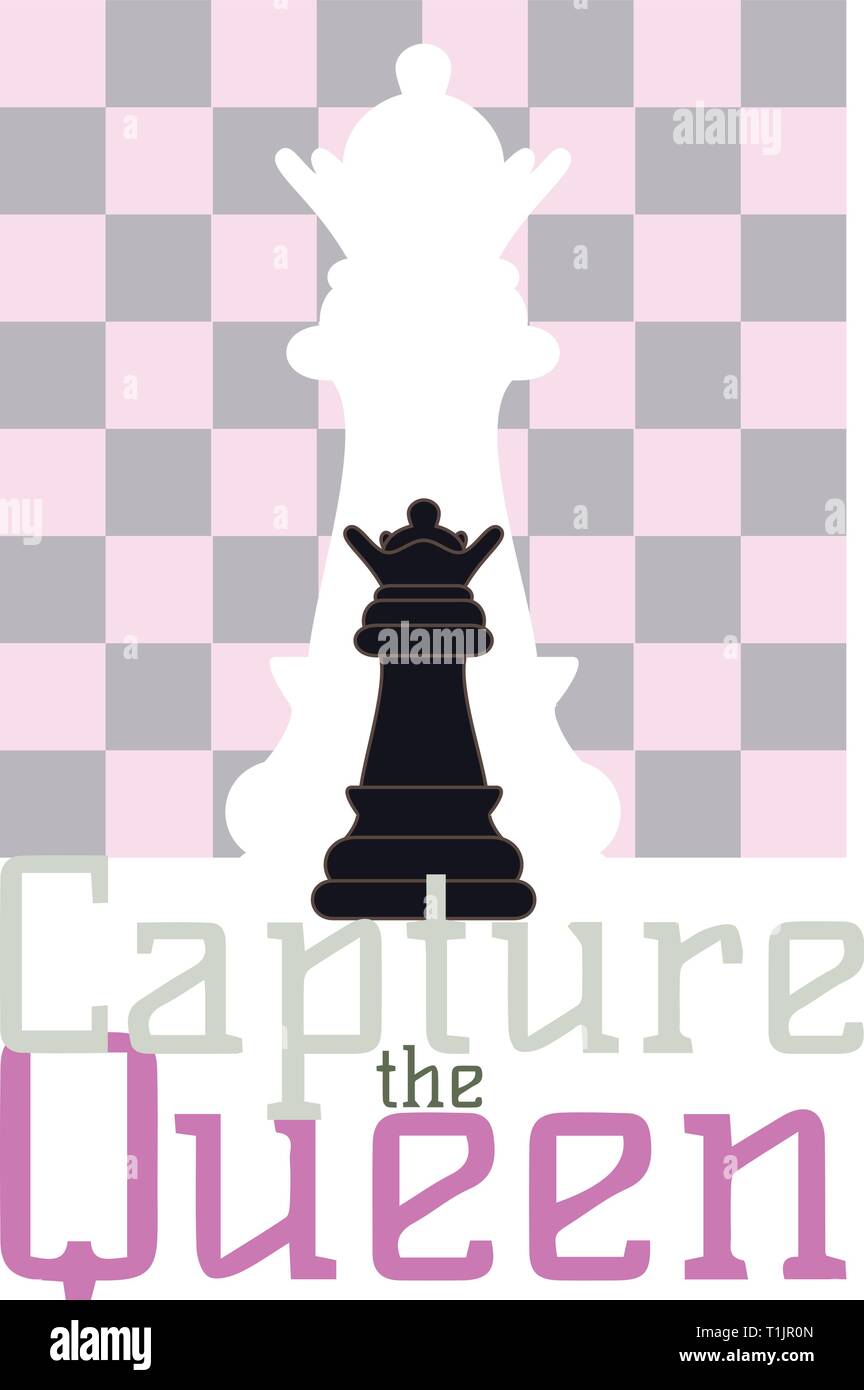 Black queen white background Stock Vector Images - Alamy
