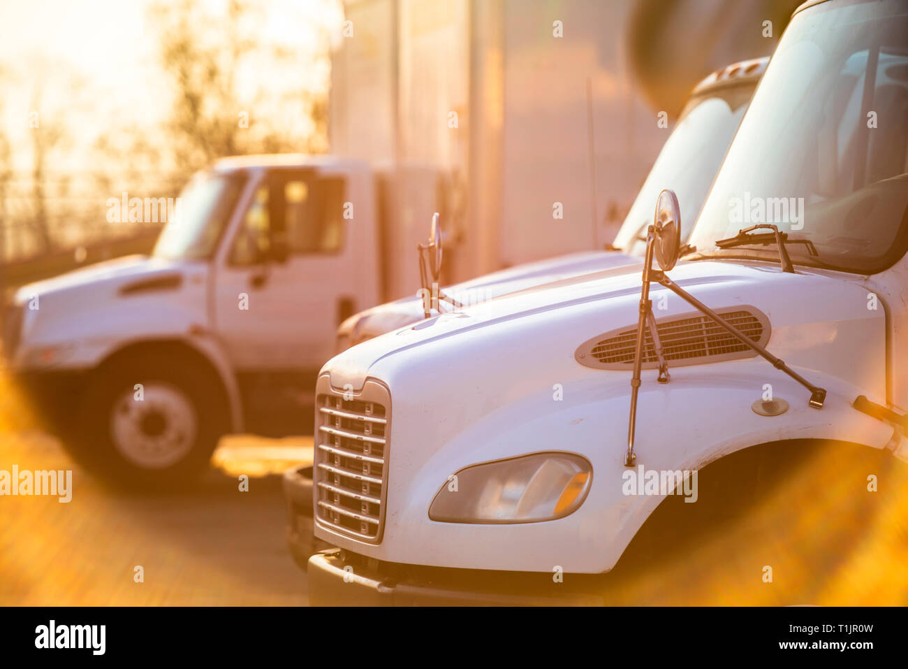 Loading box trailer truck hi-res stock photography and images - Alamy