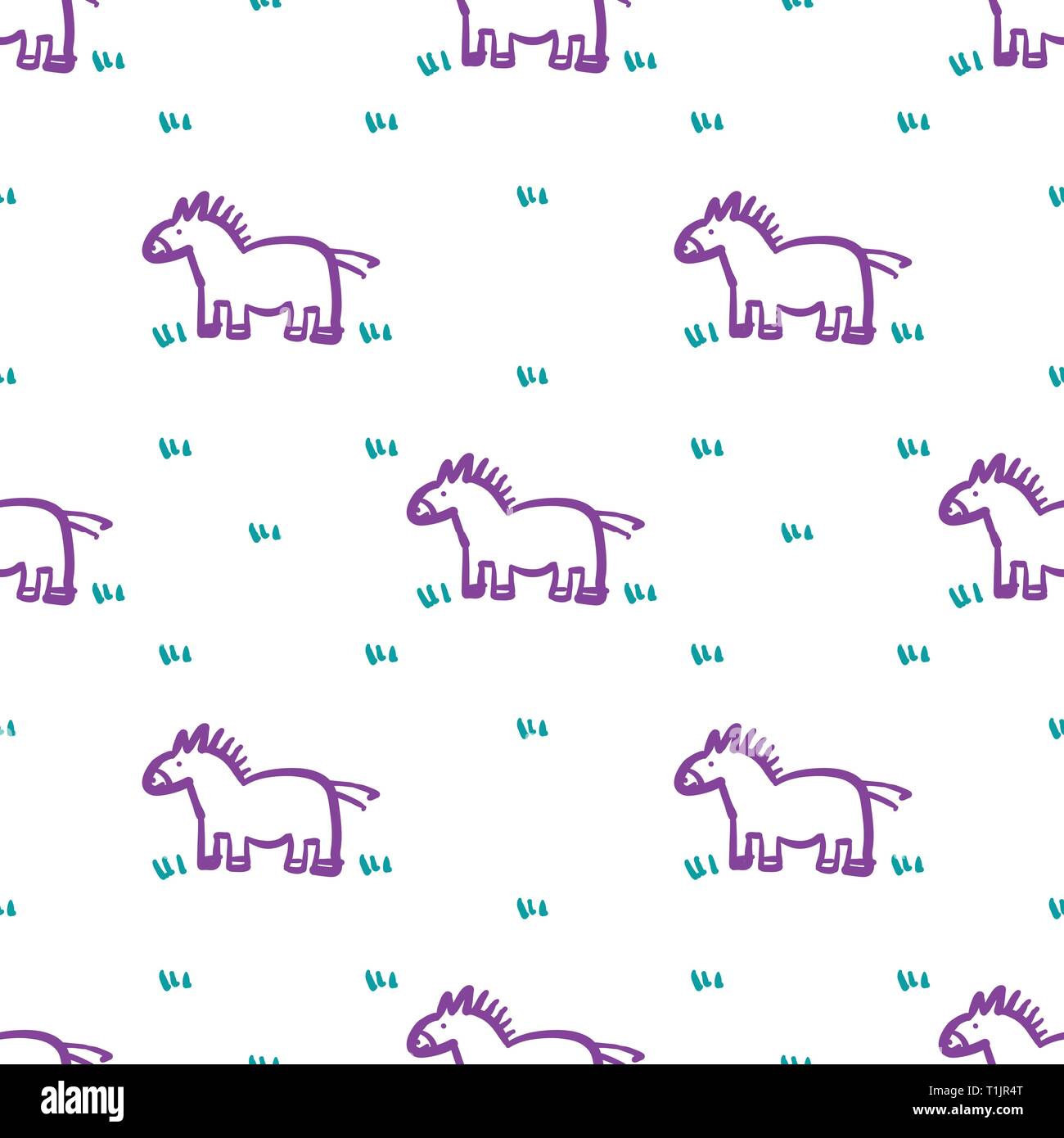 child horse pattern graphic Stock Vector Image & Art - Alamy