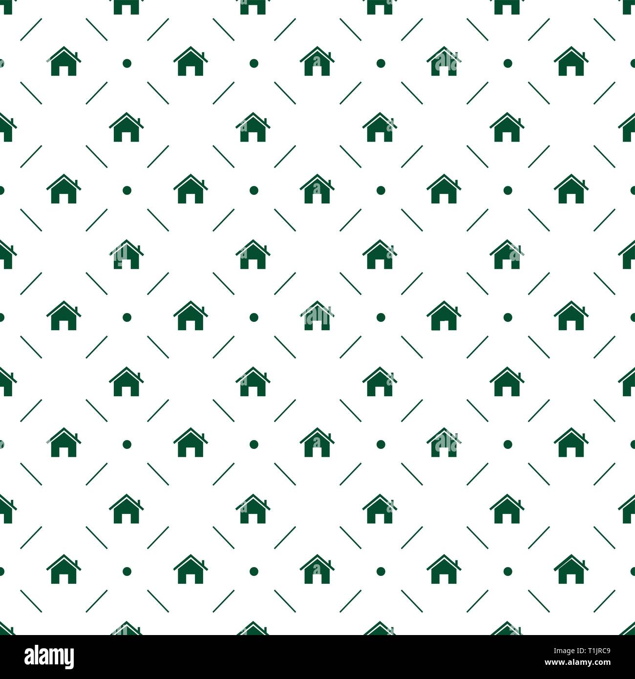 Array of houses pattern wallpaper graphic design Stock Vector Image ...