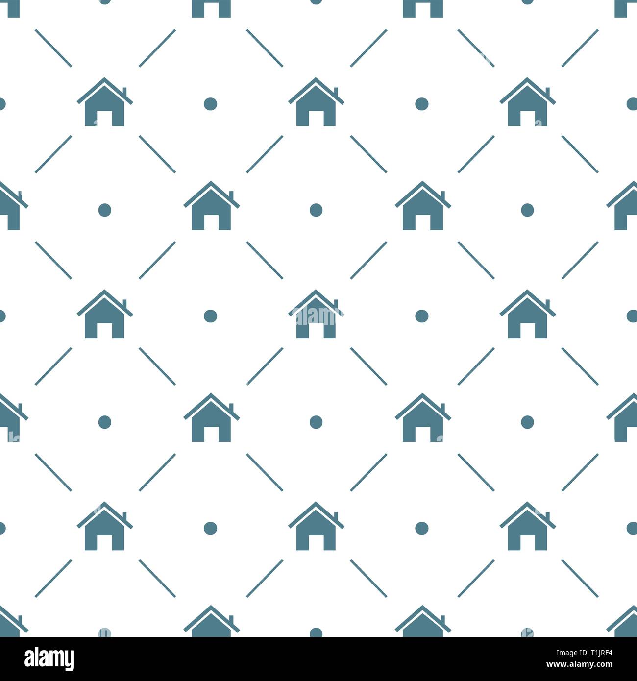Array of houses pattern wallpaper graphic design Stock Vector Image ...