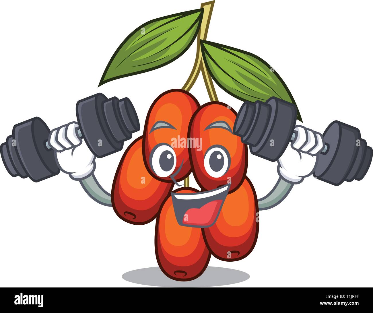 Fitness jujube fruit in a cartoon bowl vector illustration Stock Vector ...