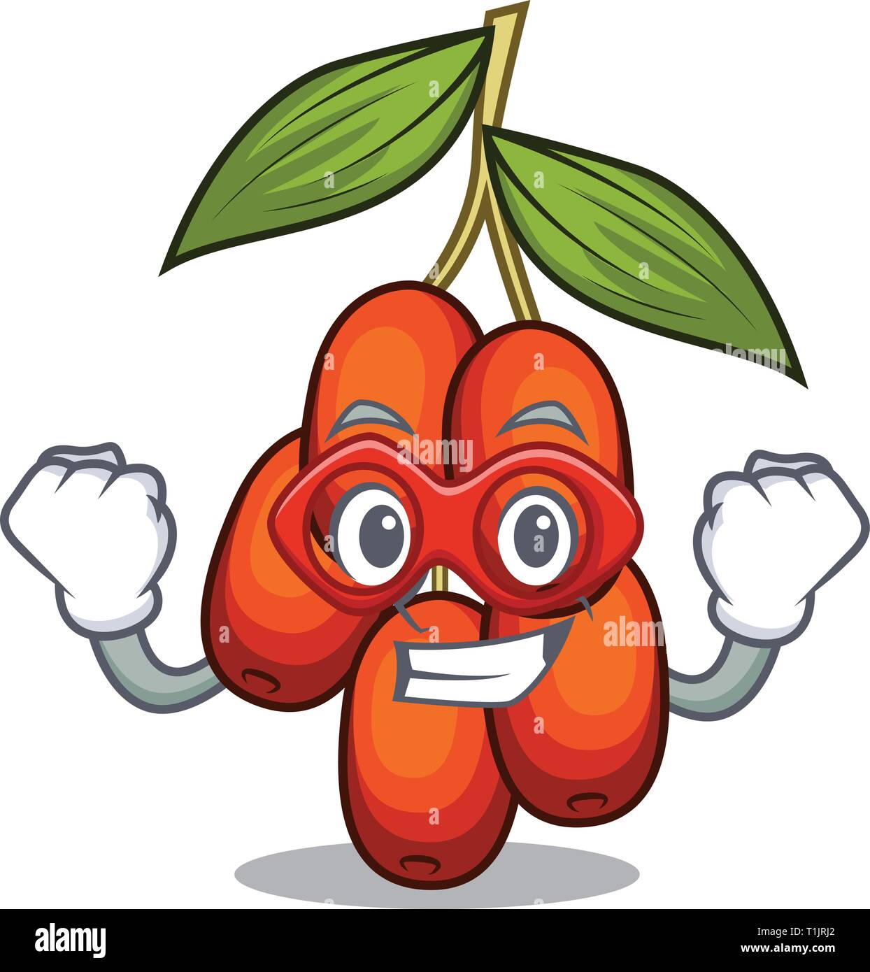 Super hero jujube fruit isolated with the cartoon vector illustration ...