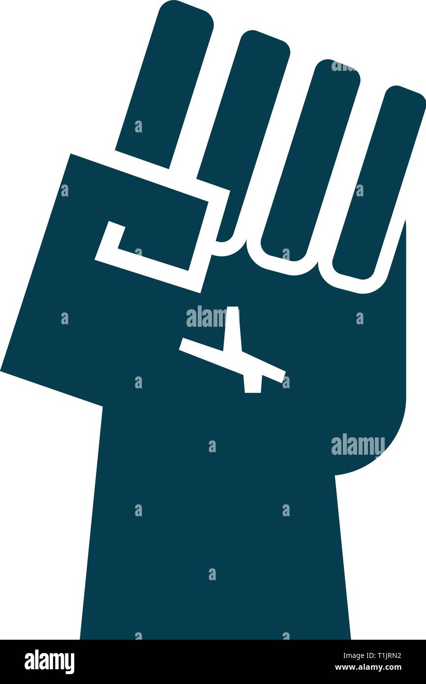 Power fist revolution upraised Stock Vector Image & Art - Alamy