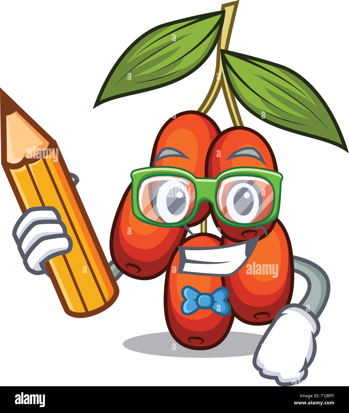 Student jujube fruit isolated with the cartoon vector illustration ...