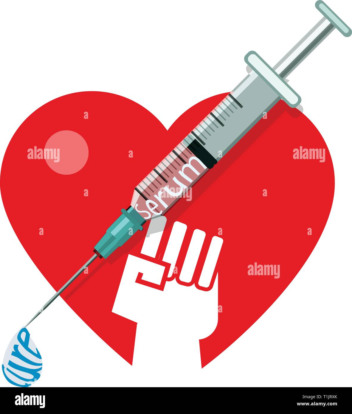 Heart syringe hi-res stock photography and images - Alamy