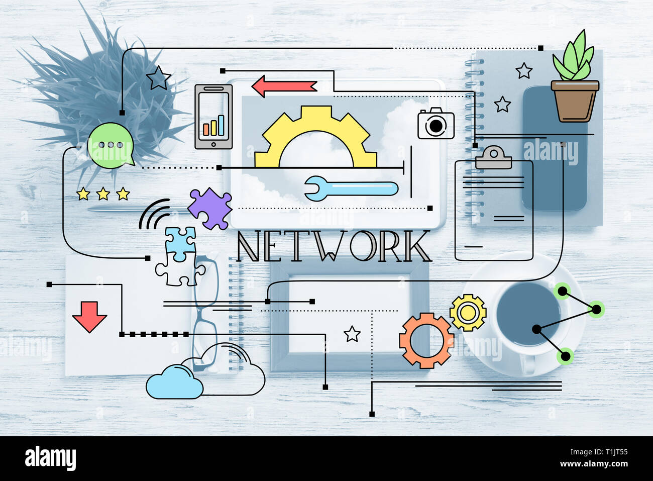 Networking and social connection concepts Stock Photo - Alamy