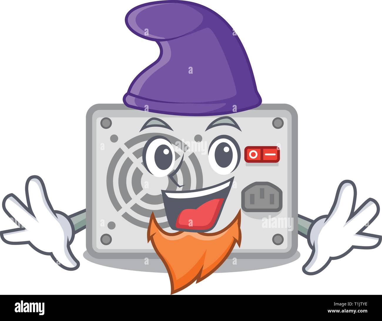 Elf power supply isolated in the cartoon vector illustration Stock ...
