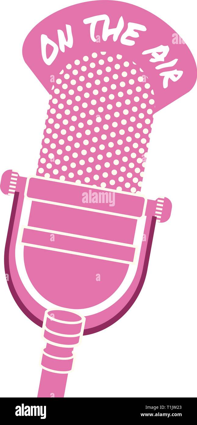 Pink Microphone Clip Art
