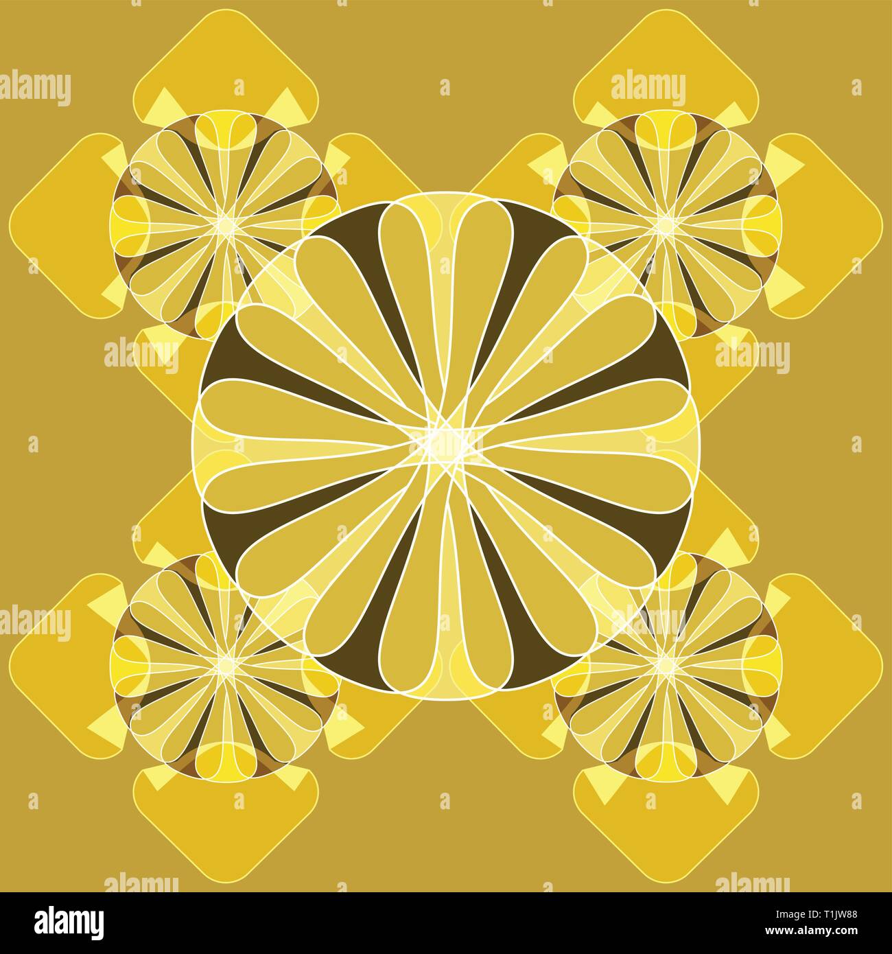 Overlapping leaves Stock Vector Images - Alamy