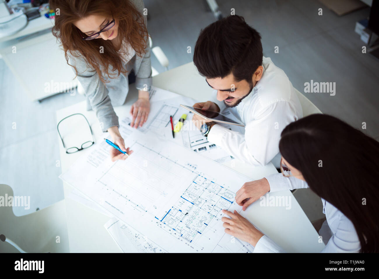 Business brainstorming colleague communication hi-res stock photography ...