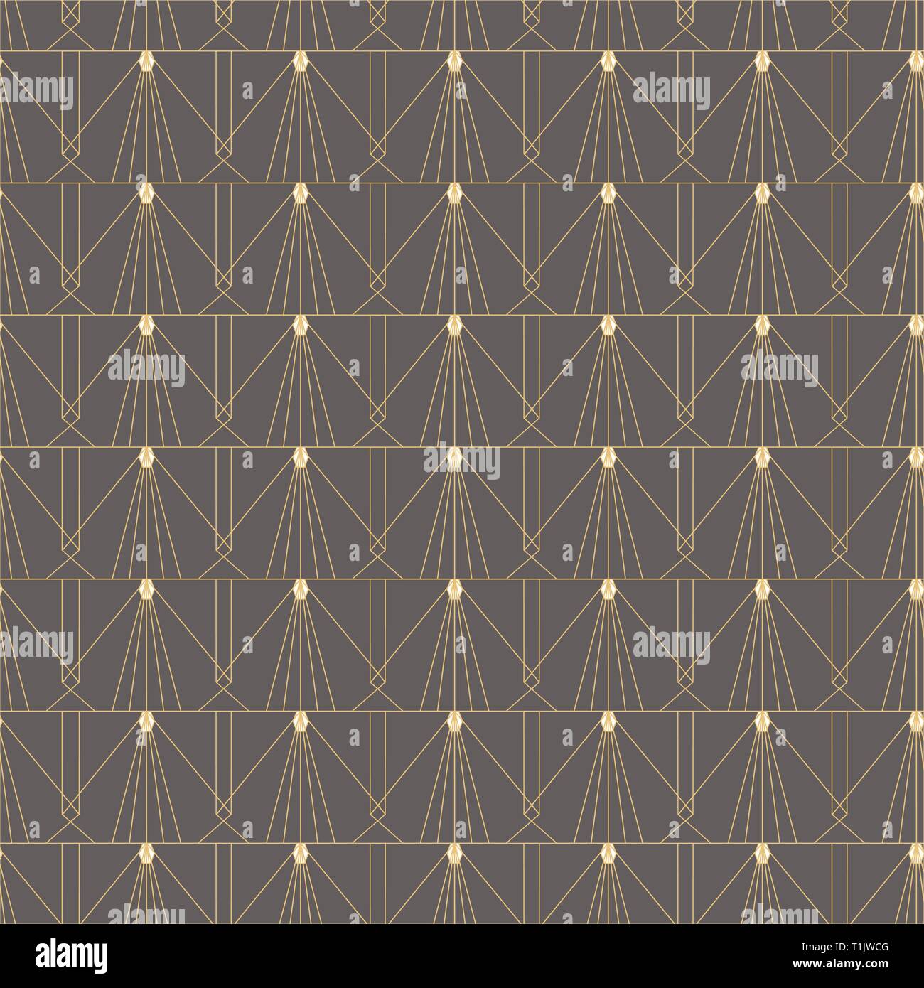 Fan shape seamless, tile, texture, pattern for interiour decoration or ...