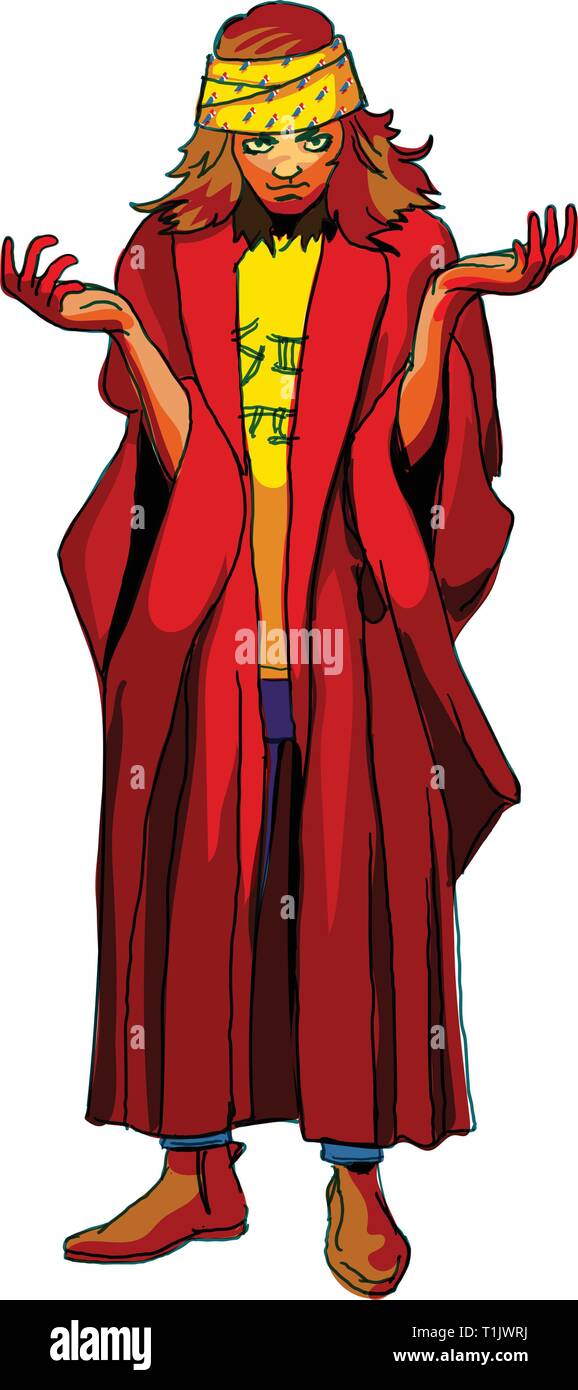 Raised robe Stock Vector Images - Alamy