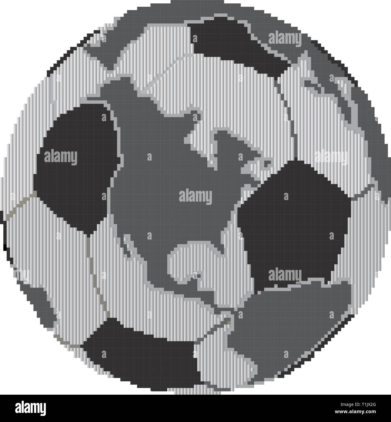 Pixelated soccer ball hi-res stock photography and images - Alamy
