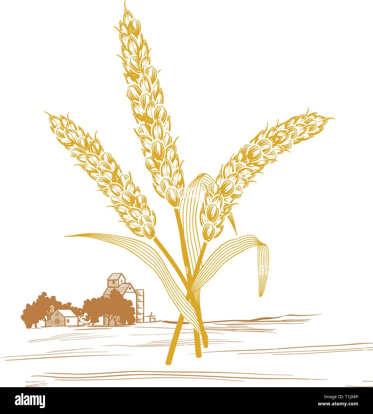 Water wheel graphic side view Stock Vector Image & Art - Alamy