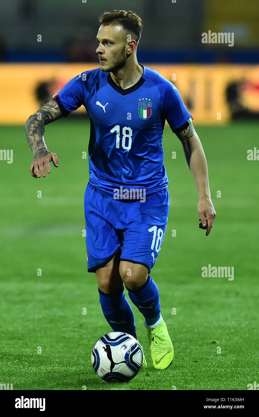 Rome, Italy. 26th Mar, 2019. Federico Dimarco Football friendly match ...