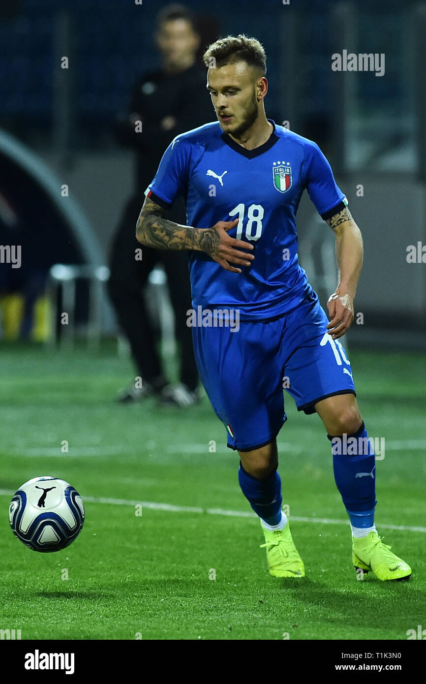 Rome, Italy. 26th Mar, 2019. Federico Dimarco Football friendly match ...