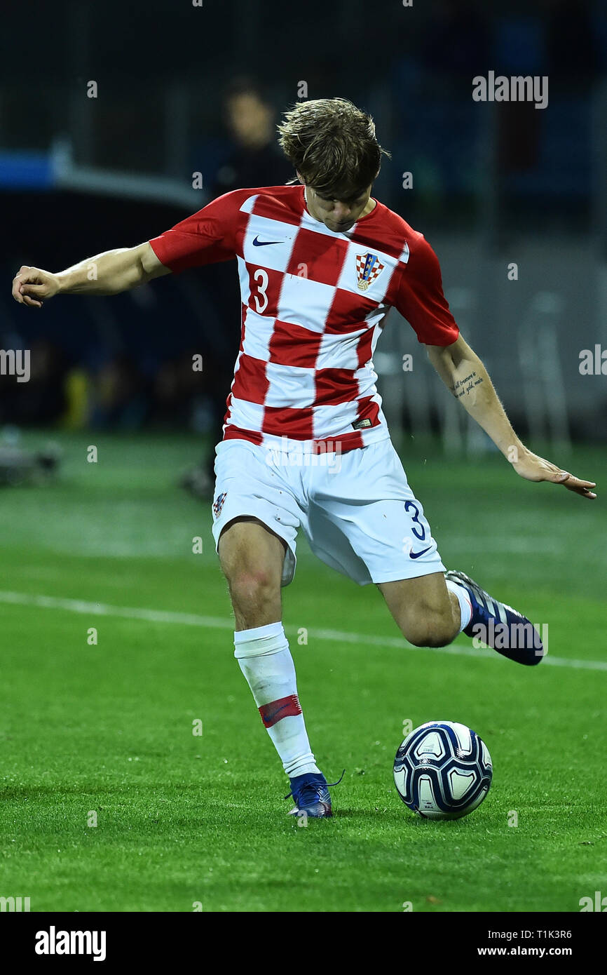 Rome, Italy. 26th Mar, 2019. Borna Sosa Football friendly match Italy ...