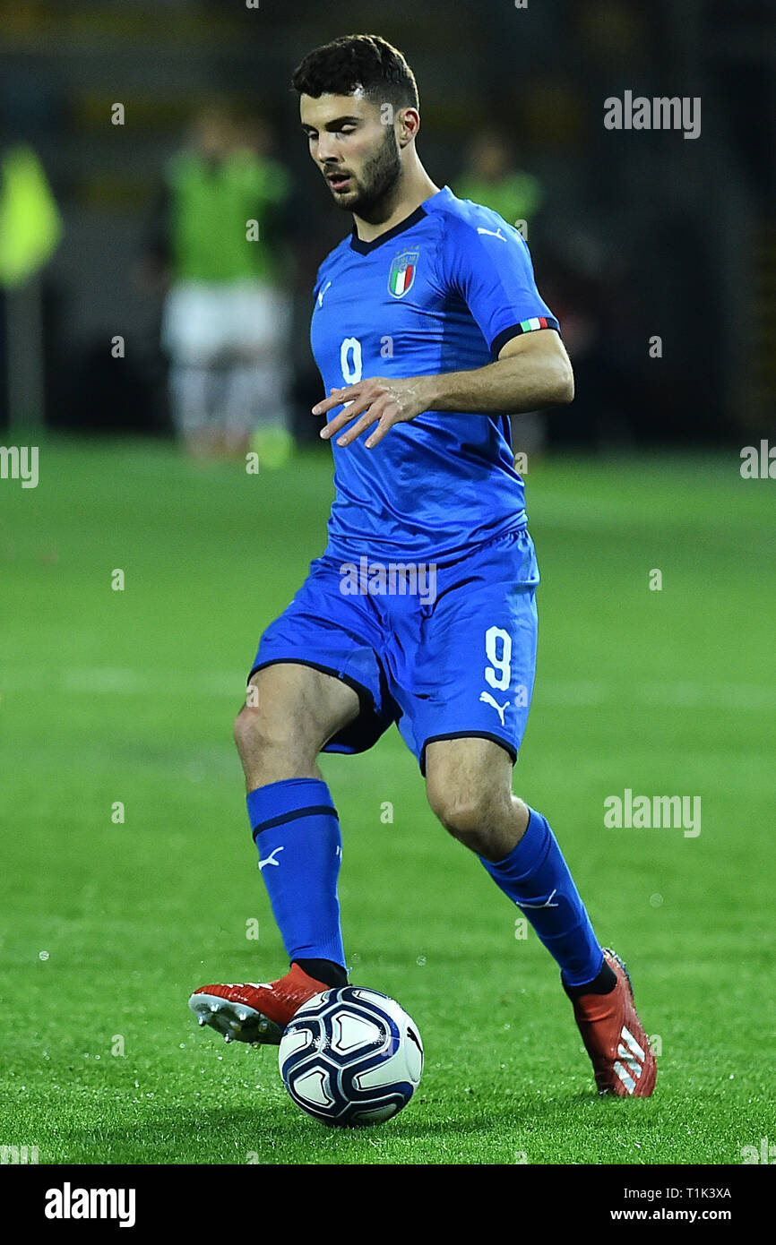 Rome, Italy. 26th Mar, 2019. Patrick Cutrone Football friendly match ...