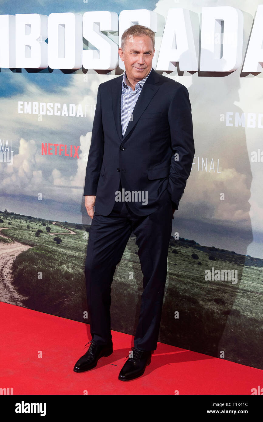 Madrid, Spanien. 25th Mar, 2019. Kevin Costner at the premiere of the ...