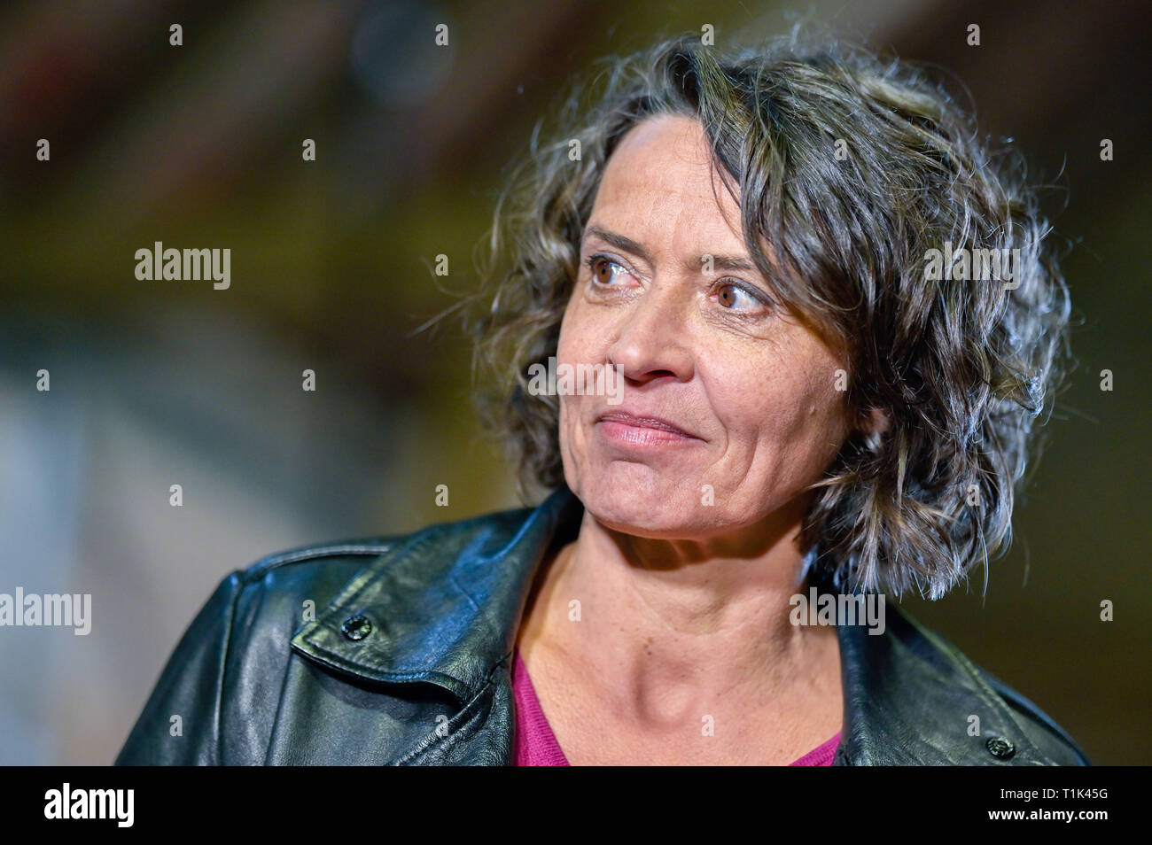 Obermoschel, Germany. 26th Mar, 2019. The actress Ulrike Folkerts is ...